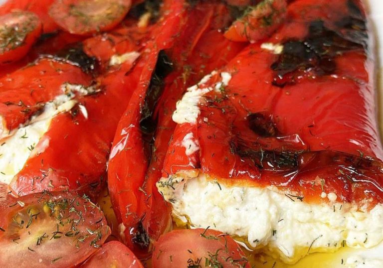 Recette : Poivrons rouges farcis au fromage frais - Lorminy