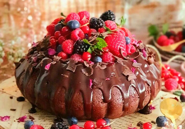Recette : Bundt cake au chocolat fruits rouges - Lorminy